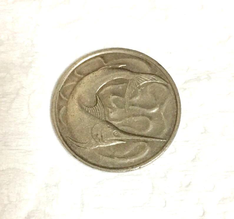 Singapore First Series Currency 20-cent Coin Swordfish 1981, Vintage ...