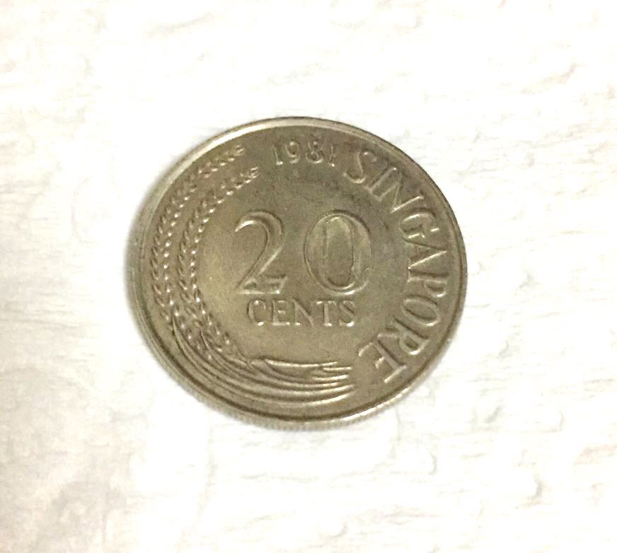Singapore First Series Currency 20-cent Coin Swordfish 1981, Vintage ...