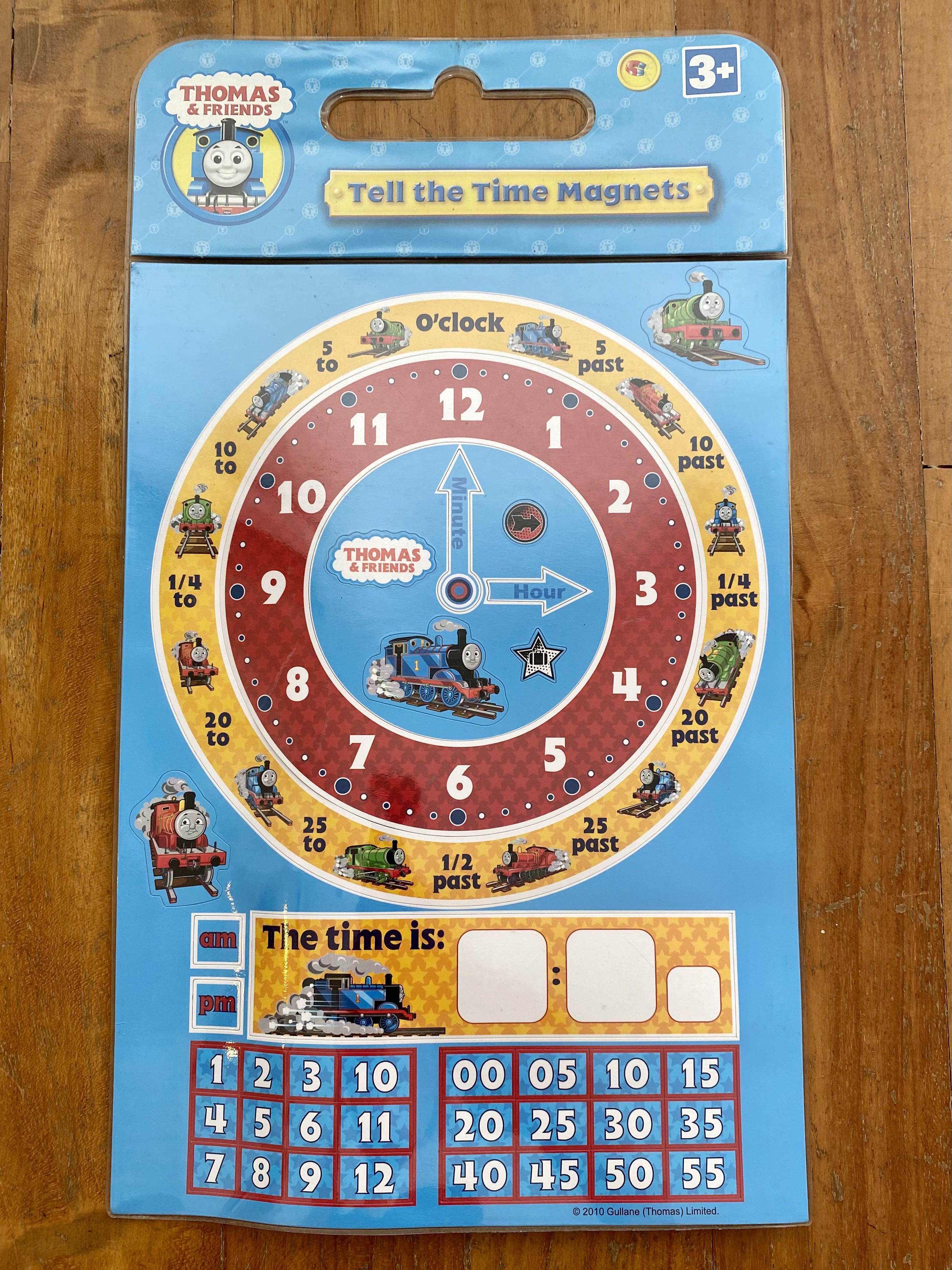 Thomas & Friends Tell the Time Magnets, Hobbies & Toys, Toys & Games on ...
