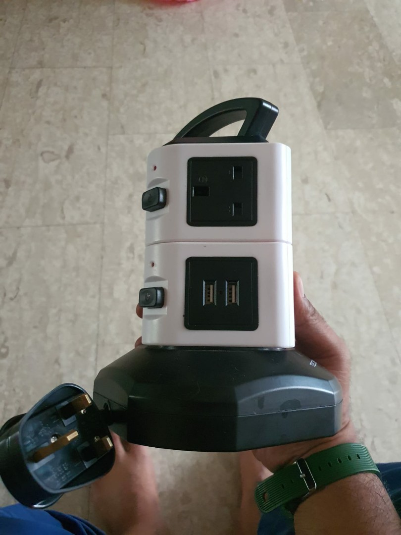 tower multi plug, TV & Home Appliances, Electrical, Adaptors & Sockets ...