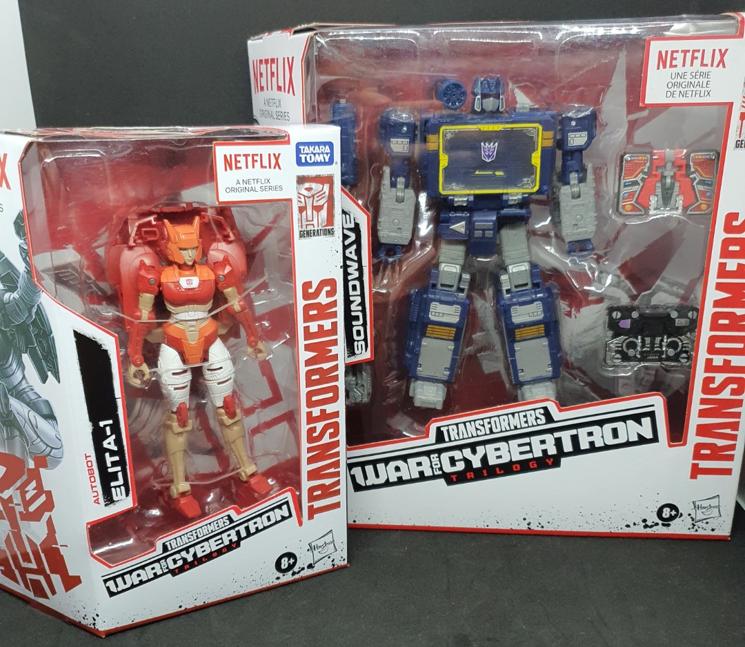 Transformers WFC Netflix Soundwave & Elita-1 Bundle, Hobbies & Toys ...