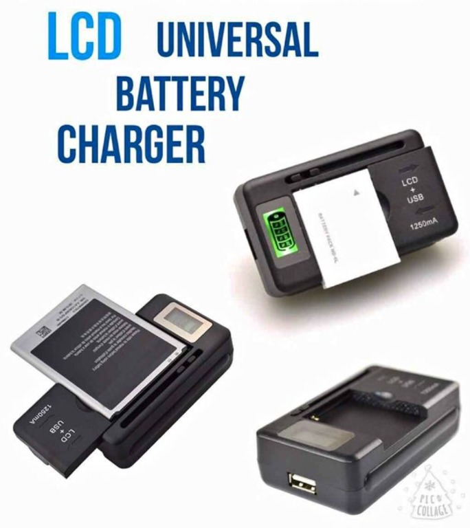 Universal Camera Battery Charger li-ion lithium, Mobile Phones ...