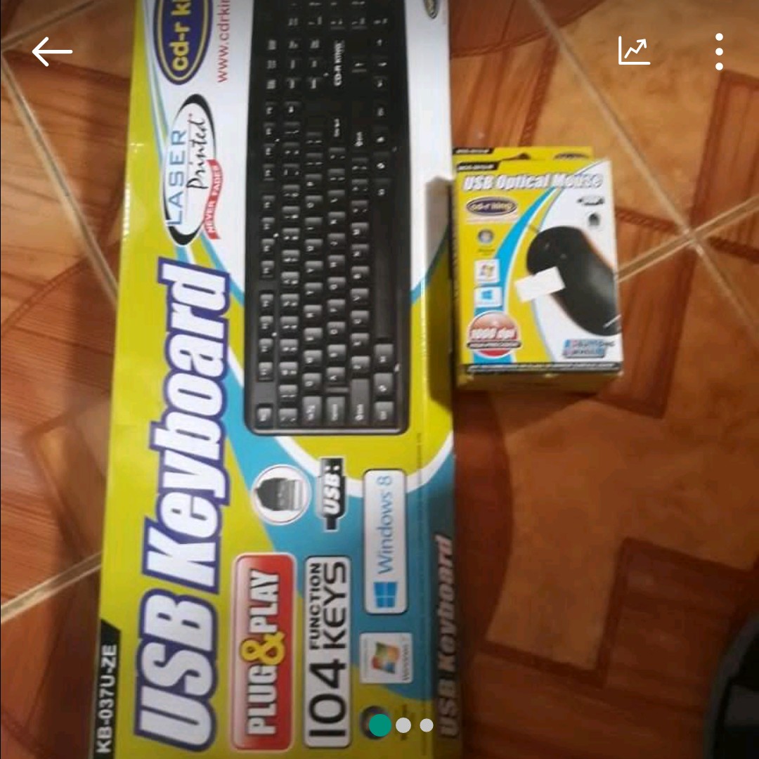 USB keyboard and optical mouse (CDR King), Computers & Tech, Parts ...