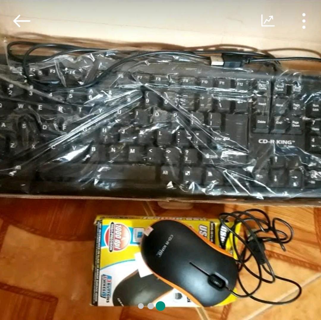 USB keyboard and optical mouse (CDR King), Computers & Tech, Parts ...