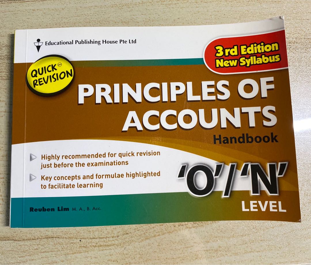 [WTS] POA principles of accounts handbook O and N level, Hobbies & Toys ...