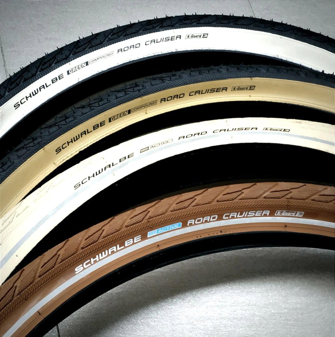 2 x Schwalbe Road Cruiser 26 27.5 29 inch Tyres Hybrid MTB Retro ...