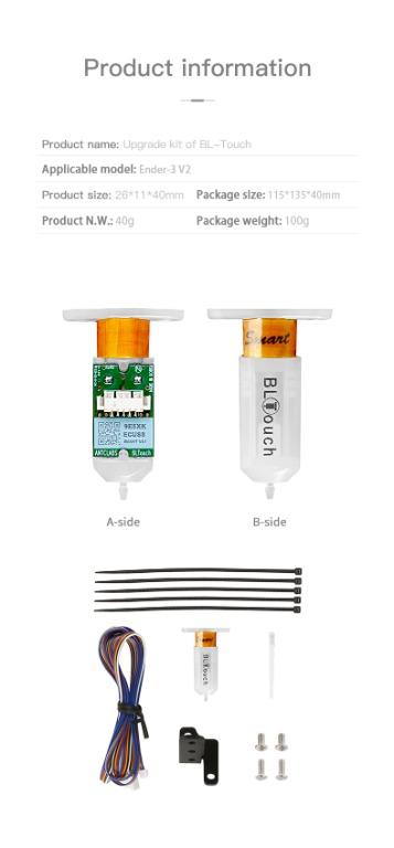 BL Touch Kit V3.1 for Creality Ender 3 V2 3D Printer (V4.2.X ...