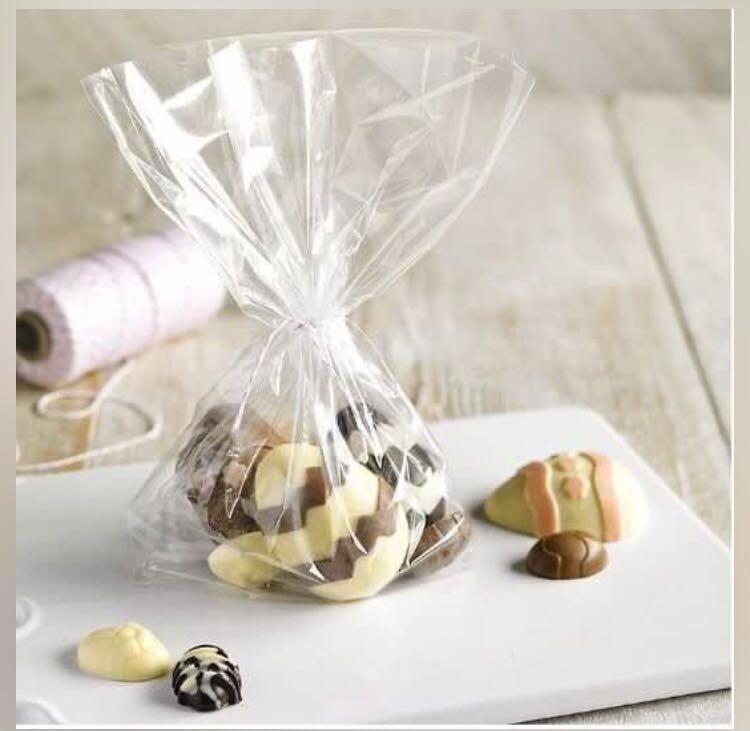 Clear plastic wrapper cookie bag, transparent bag 11 sizes available ...