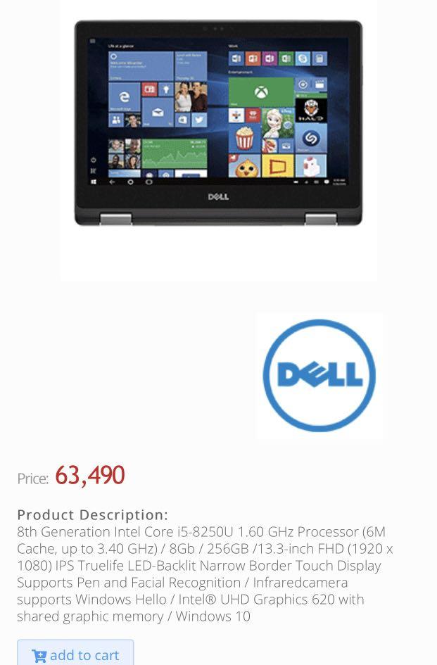 Dell touch screen laptop / tablet, Computers & Tech, Laptops ...