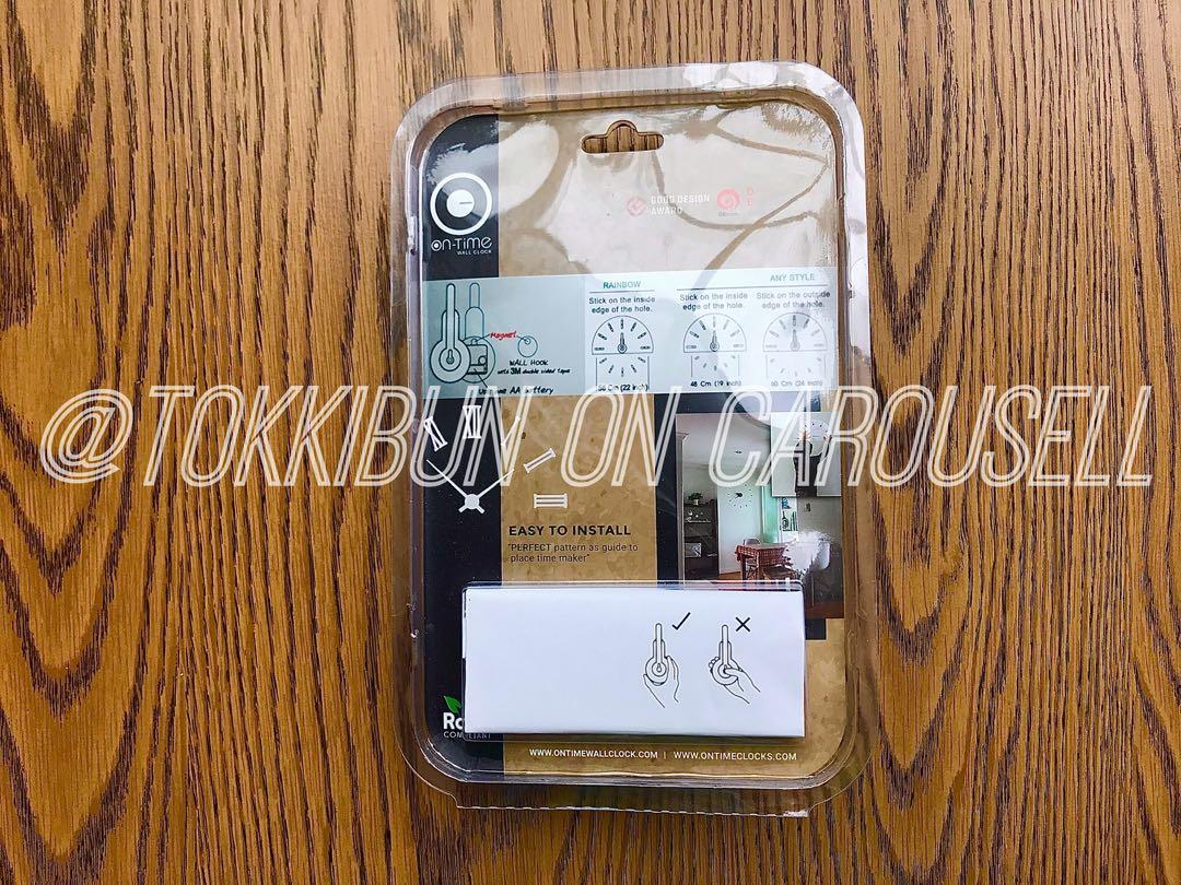 Faceless Wall Clock (Wooden Design), Babies & Kids, Baby Nursery & Kids ...