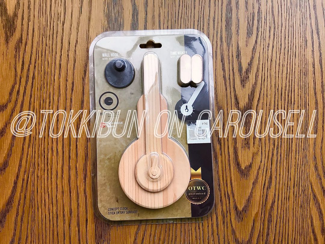 Faceless Wall Clock (Wooden Design), Babies & Kids, Baby Nursery & Kids ...