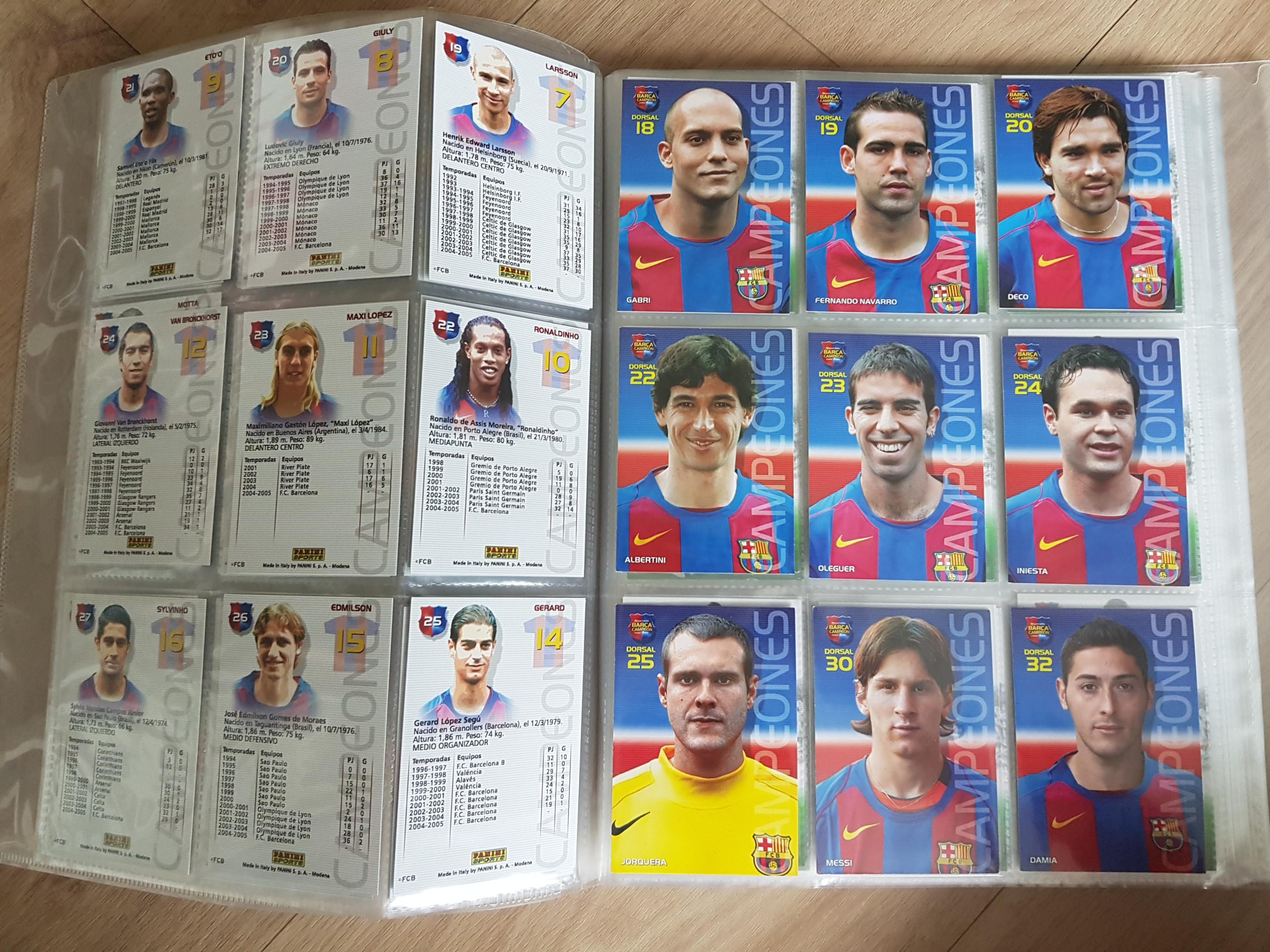 Full set 2004 Megacracks Barcelona includes Messi Rookie Card, Hobbies ...