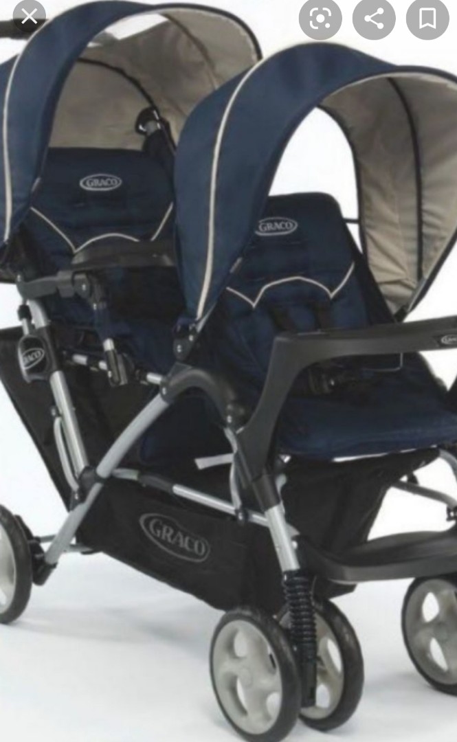 Graco double stroller, Babies & Kids, Going Out, Strollers on Carousell