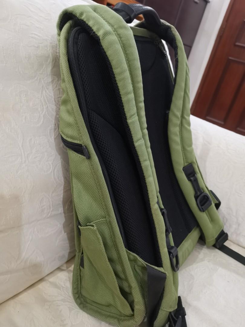 Green Tumi Slim Backpack, Men's Fashion, Bags, Backpacks on Carousell