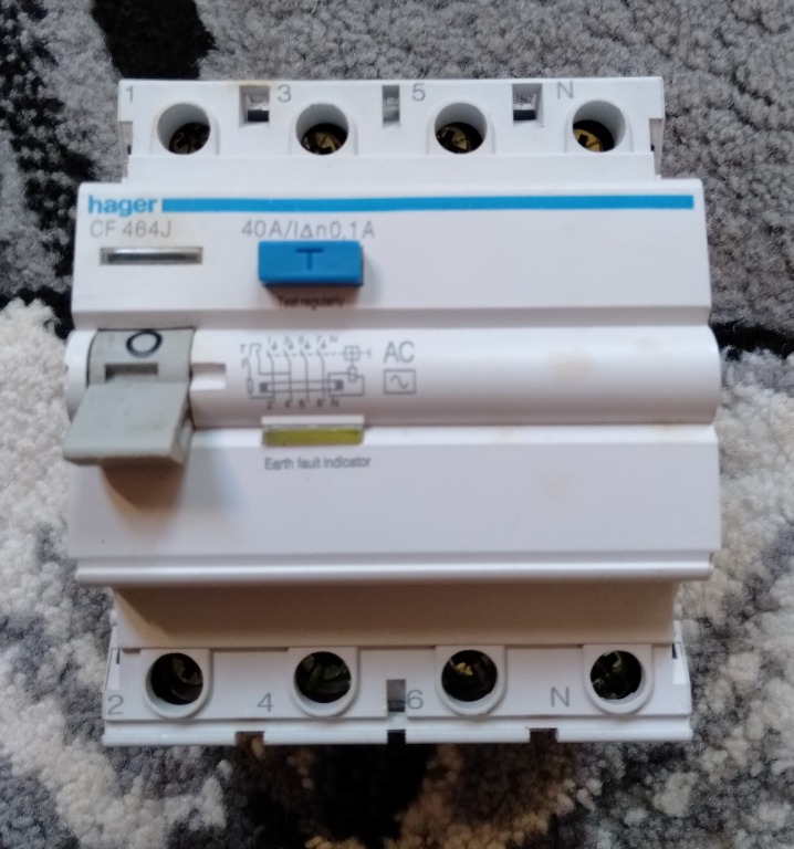 Hager Earth Leakage Circuit Breaker - CF464J, Commercial & Industrial ...