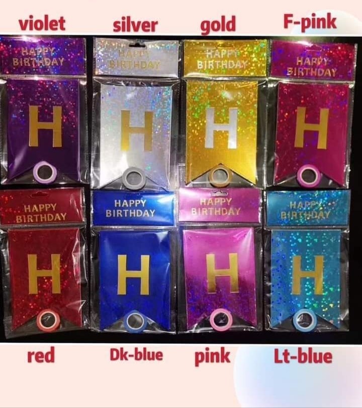 HBD BANNER LASER, Hobbies & Toys, Stationary & Craft, Craft Supplies ...