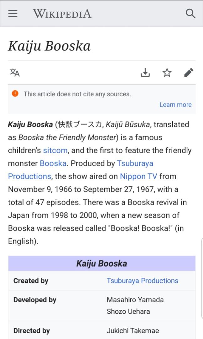 Vintage Kaiju Booska The Friendly Monster Japan Anime, Hobbies & Toys ...