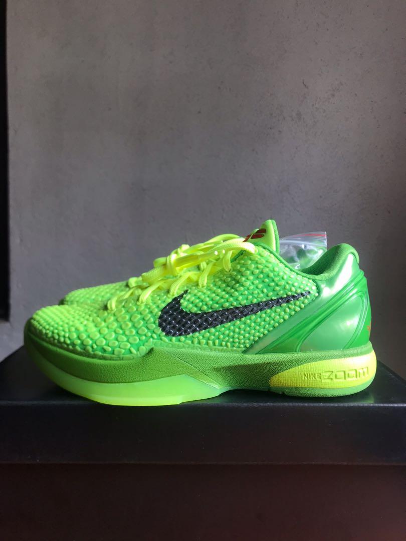 Kobe 6 Proto Grinch, Men's Fashion, Footwear, Sneakers on Carousell