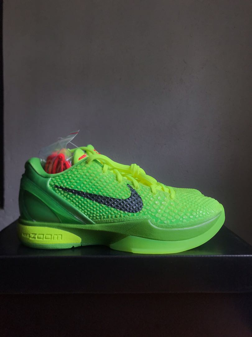 Kobe 6 Proto Grinch, Men's Fashion, Footwear, Sneakers on Carousell
