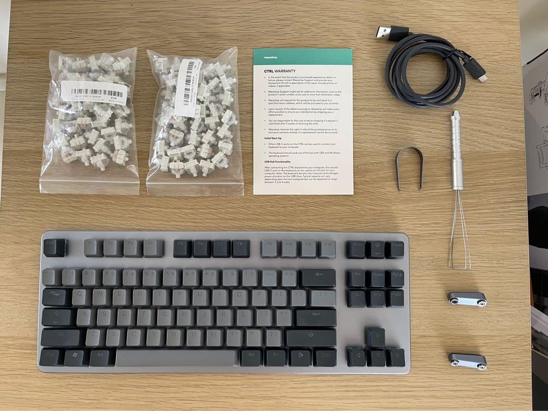 Massdrop CTRL Mechanical Keyboard, Kailh BOX Thick Click Jade Switch ...