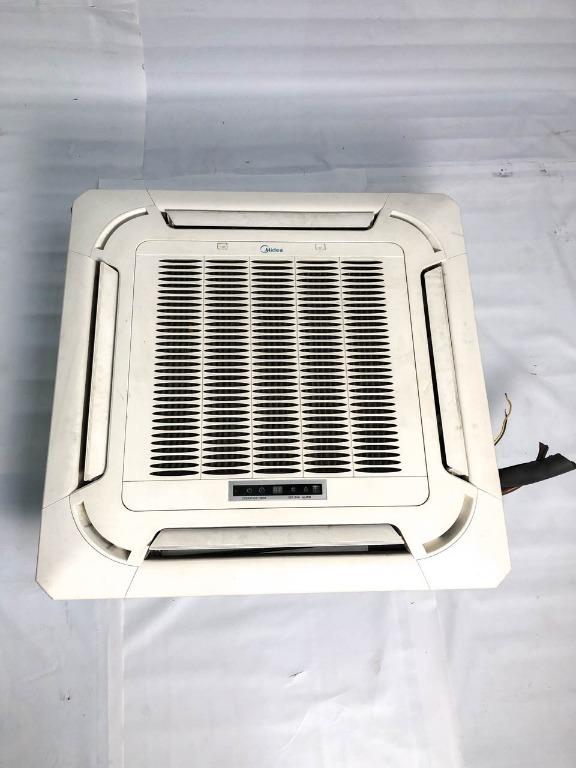 Midea 3.0 HP DC Inverter Compact 4-Way Ceiling Cassette Air Conditioner ...