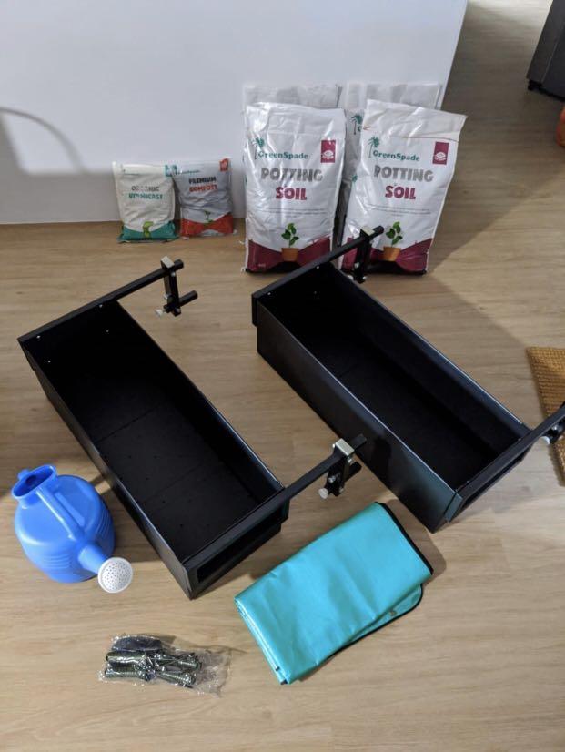 Modern Aluminium Flower Planter box , Urban Garden, Vegetable farming ...