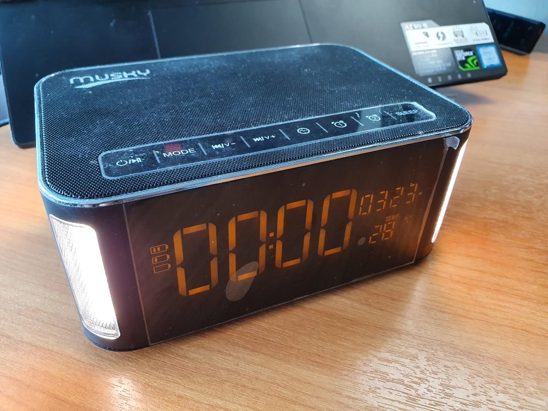 Musky DY32L LCD Portable Bluetooth Speaker Wireless Sound Bar HIFI ...
