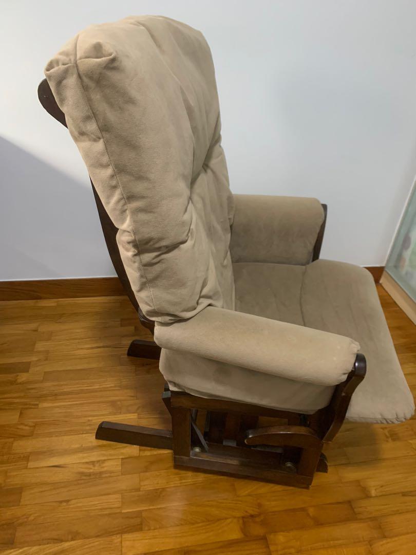 Nursing chair with gliding ottoman, Babies & Kids, Baby Nursery & Kids ...