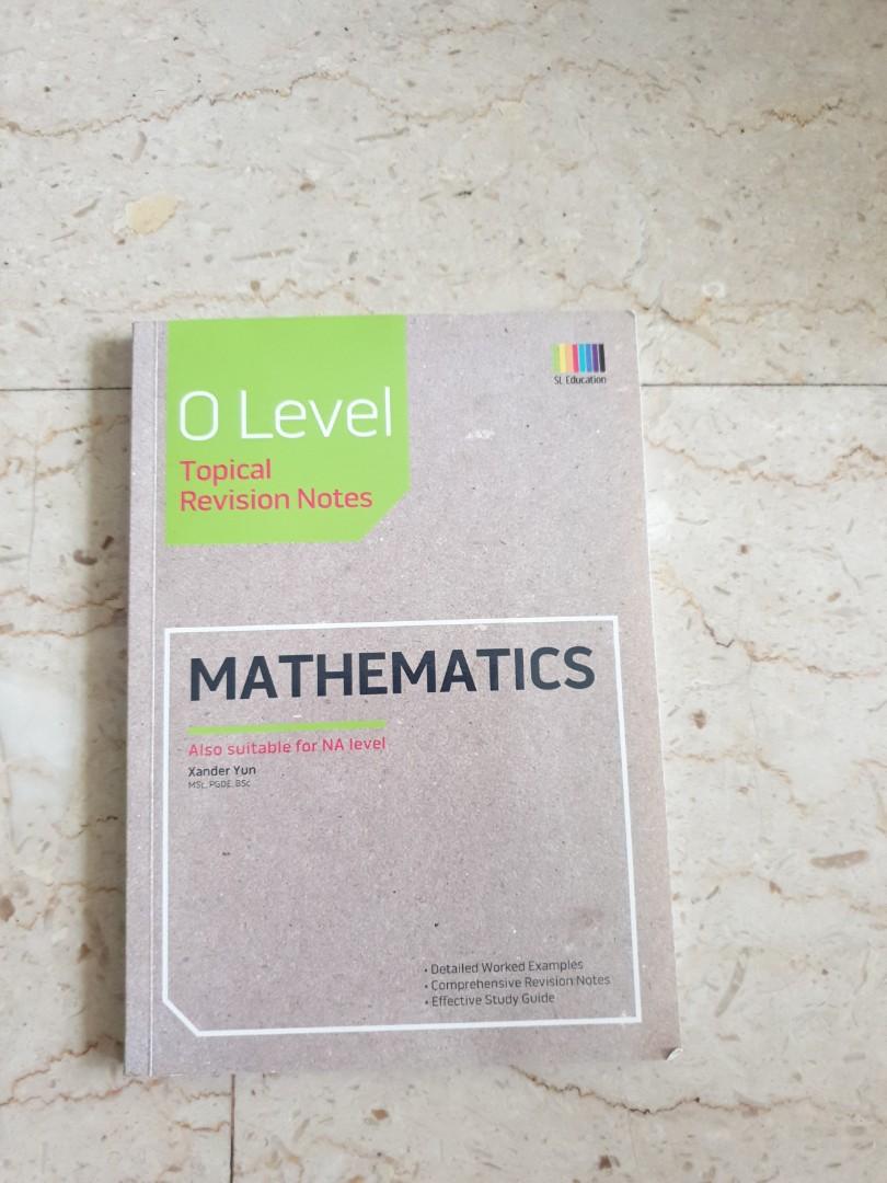 O Level E Math Topical Revision Notes, Hobbies & Toys, Books ...