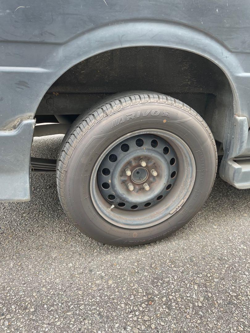 Old hiace 15” inverted rim, Car Accessories, Tyres & Rims on Carousell