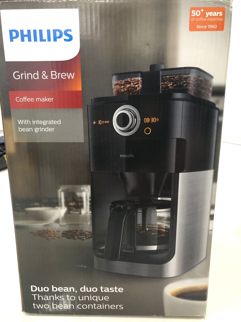 Philips Grind & Brew Coffee Maker, TV & Home Appliances, Kitchen ...