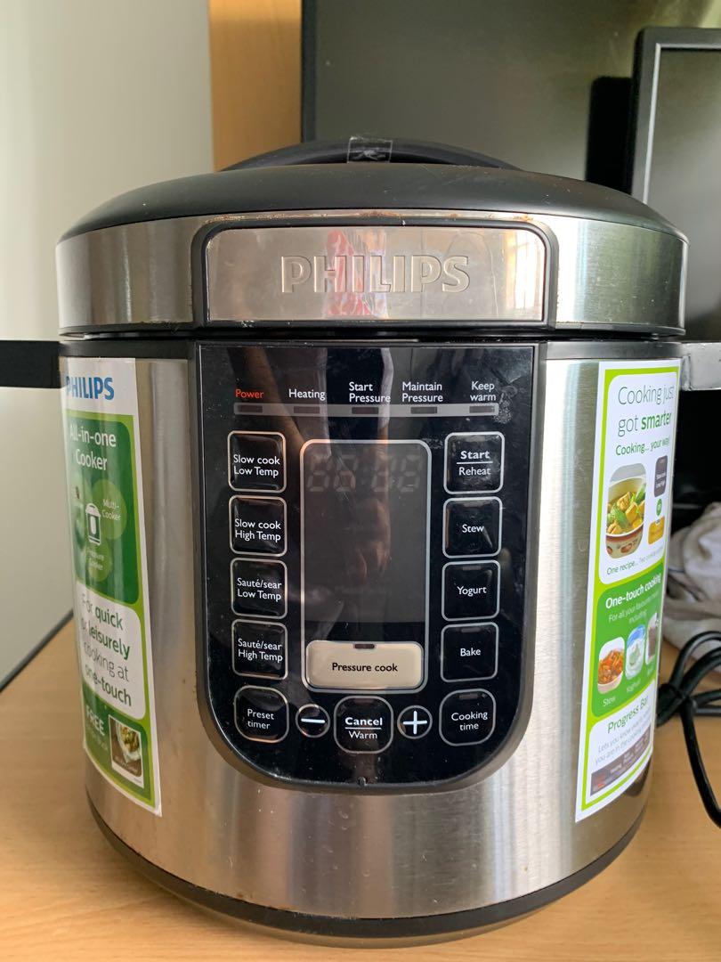 Philips HD2137 Viva Collection All-In-One Pressure Cooker 6 Litres ...