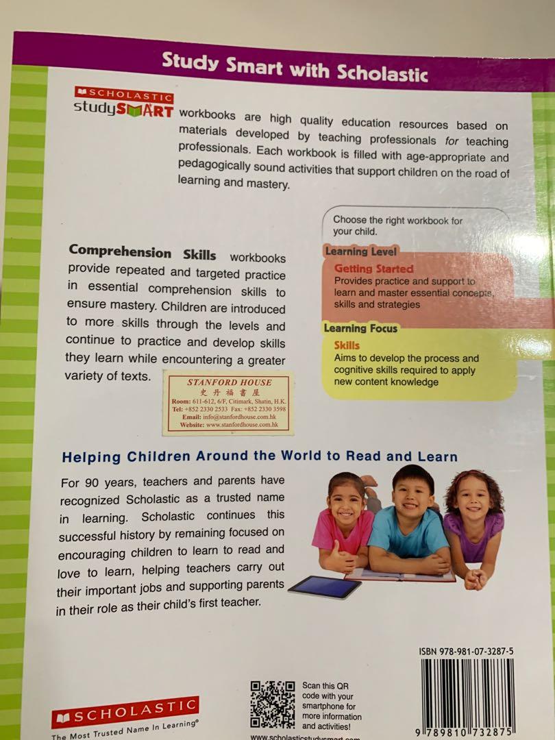 Scholastic Study Smart Comprehension Skills Ages 8-9 Level 3 English ...