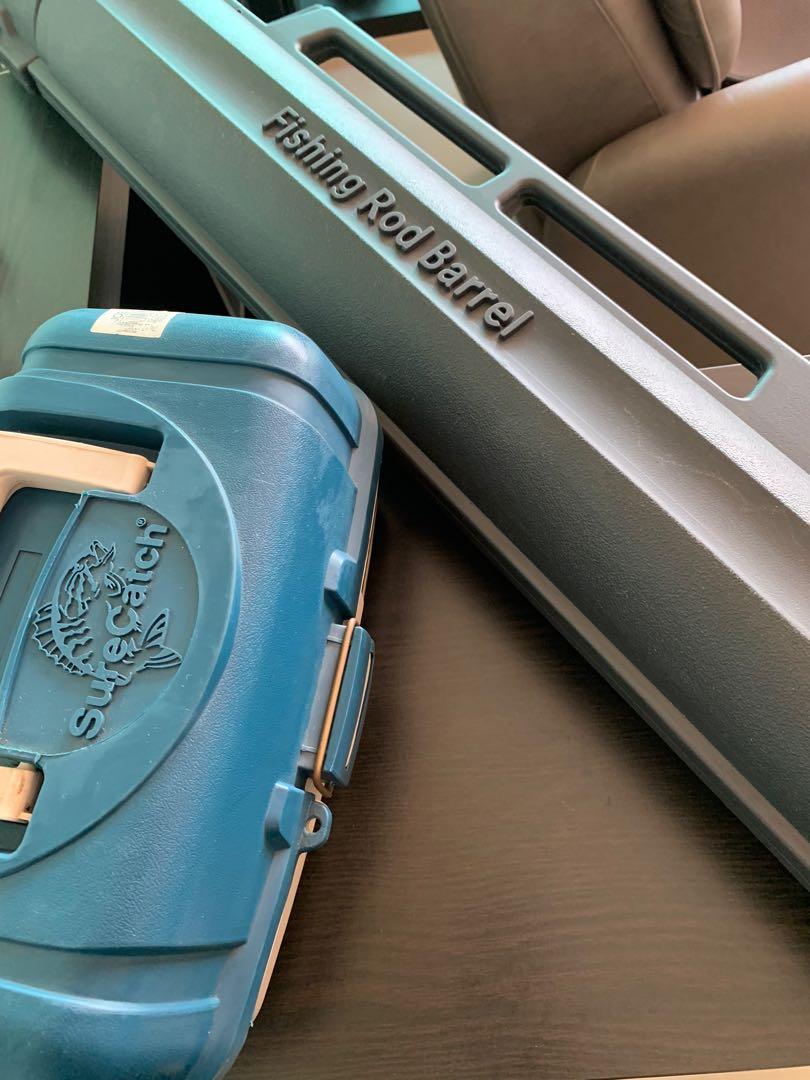Shimano Fishing Rod Barrel and Tackle Box, Everything Else on Carousell