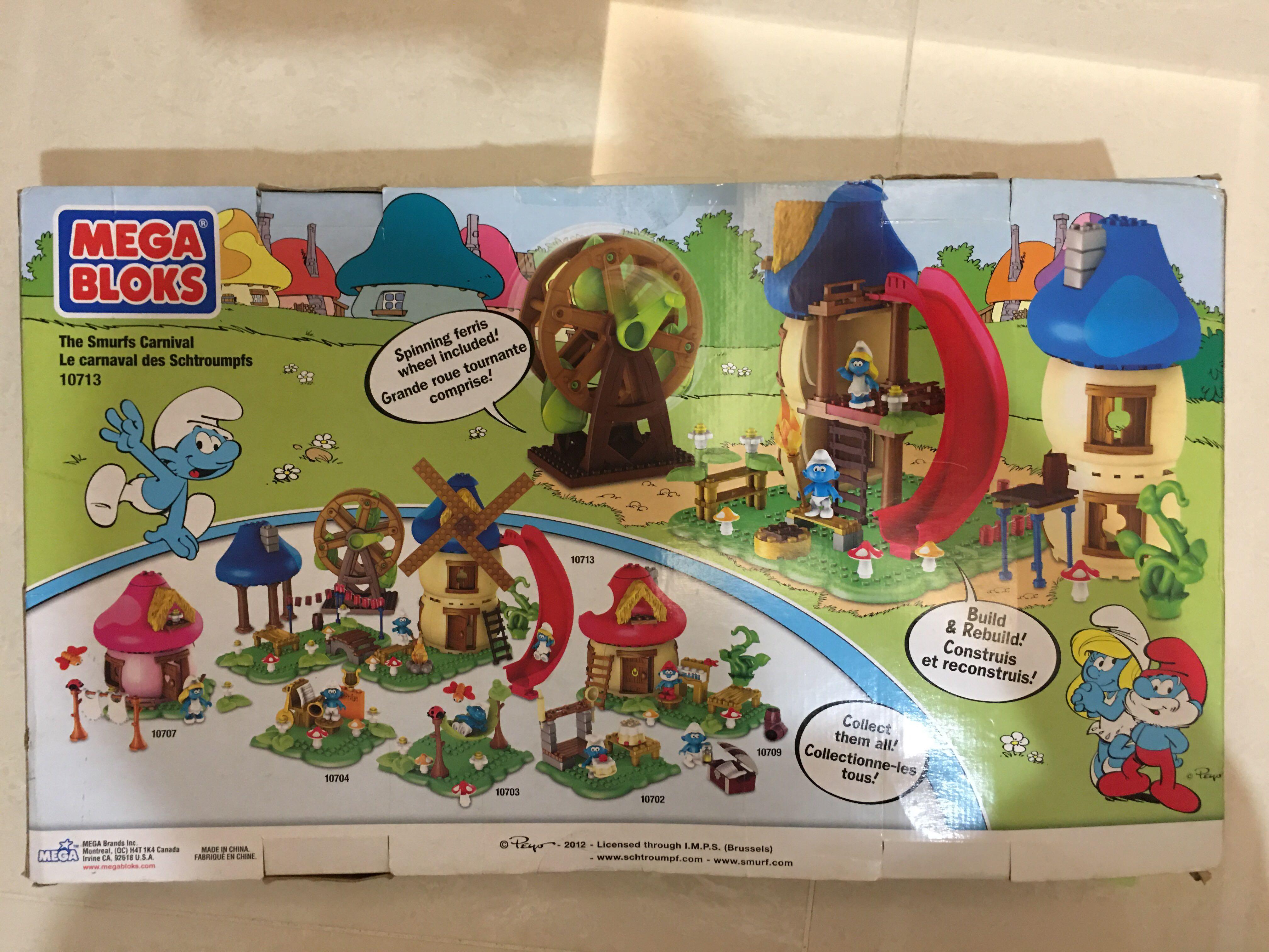 Smurf Mega Blocks 4+, Hobbies & Toys, Toys & Games on Carousell