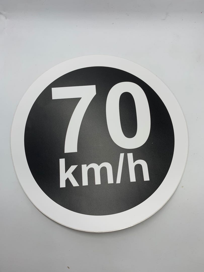 Speed limit Sticker for commercial vehicle., Hobbies & Toys, Stationery ...