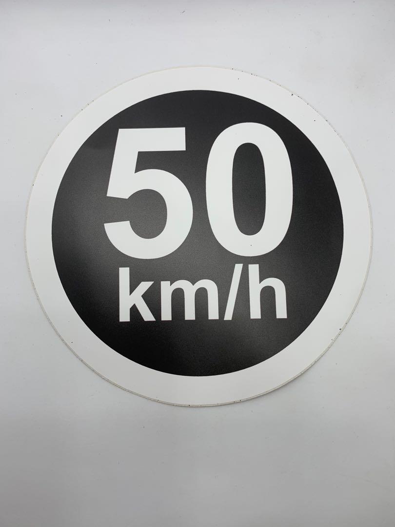 Speed limit Sticker for commercial vehicle., Hobbies & Toys, Stationery ...