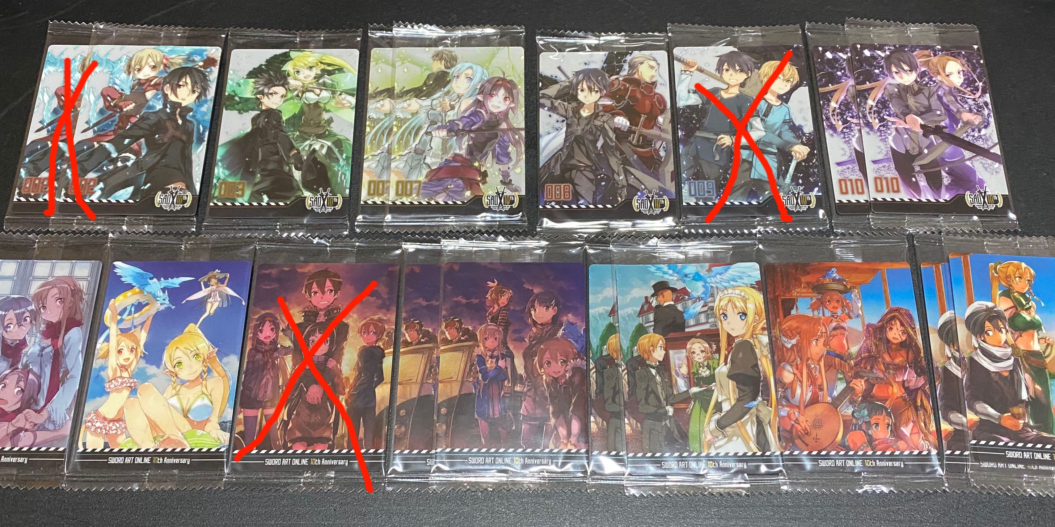 Sword Art Online 10th Anniversary Wafer Card, Hobbies & Toys, Toys ...