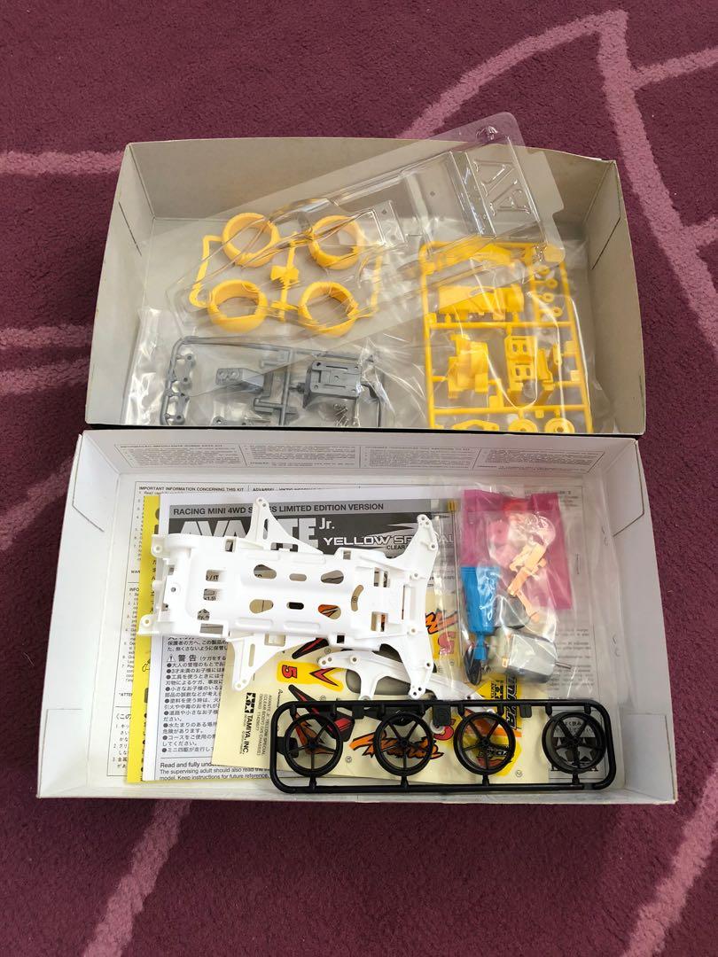 Tamiya Mini 4WD Avante Jr. Yellow Special (Clear Body), Hobbies & Toys ...