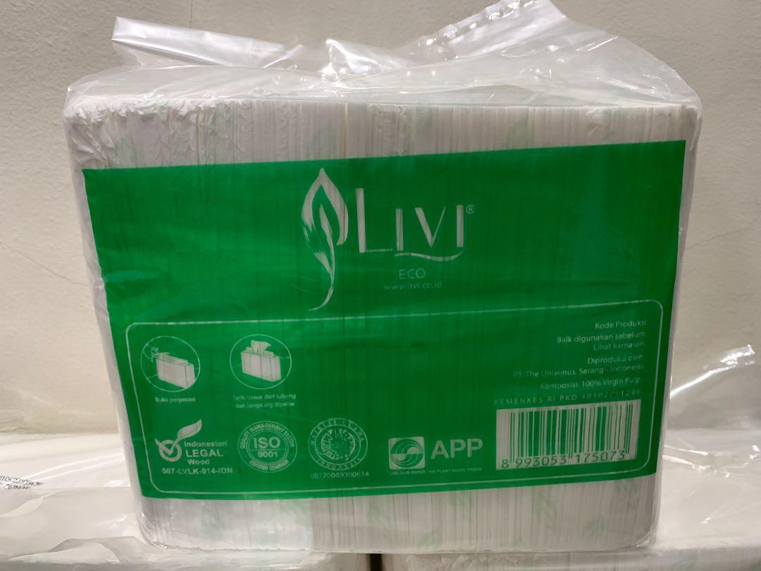 Tissue Livi Eco Facial Refill 600s, Kesehatan & Kecantikan, Parfum ...