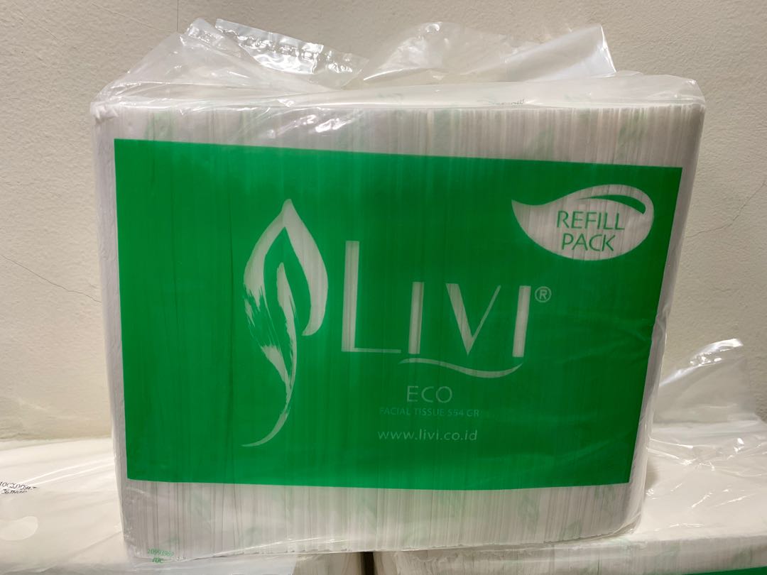 Tissue Livi Eco Facial Refill 600s, Kesehatan & Kecantikan, Parfum ...