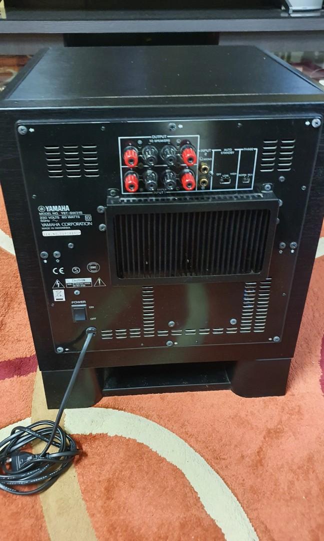 Yamaha Subwoofer YST-SW315, Audio, Soundbars, Speakers & Amplifiers on ...