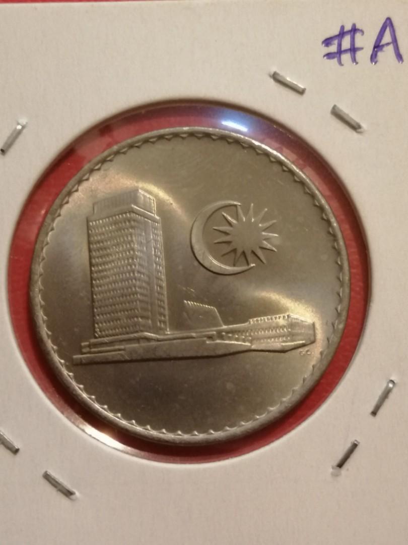 50 Cent Malaysia Coin 1977 (UNC) #A, Hobbies & Toys, Collectibles & Memorabilia, Currency on ...
