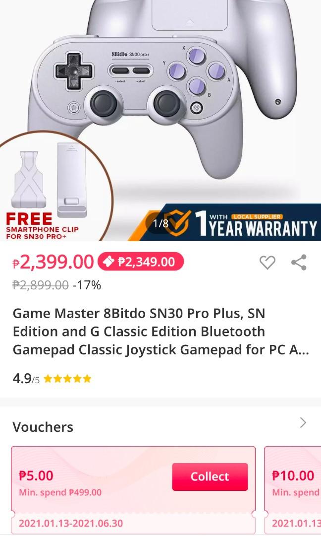 8BitDo SN30 Pro Plus, Video Gaming, Gaming Accessories, Controllers on ...