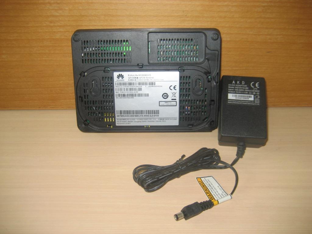 HUAWEI 華為 EchoLife HG8040H5 光纖 WiFi Modem Router 適合還機 HKT PCCW 電訊盈科 網上行 ...