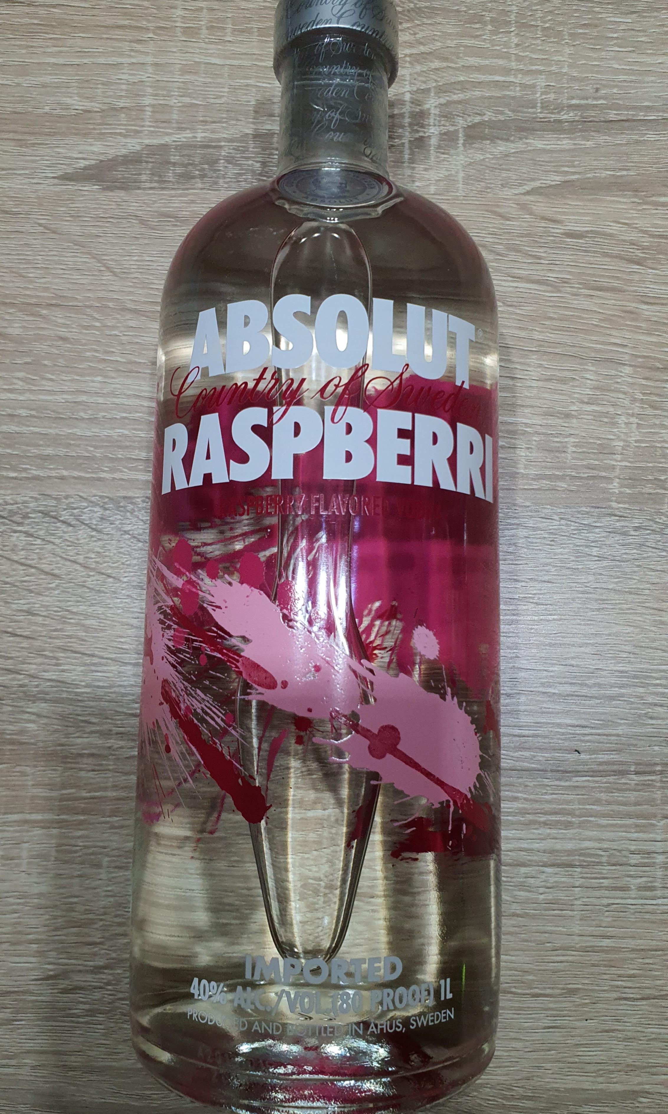Absolut vodka raspberri 1L, Food & Drinks, Alcoholic Beverages on Carousell