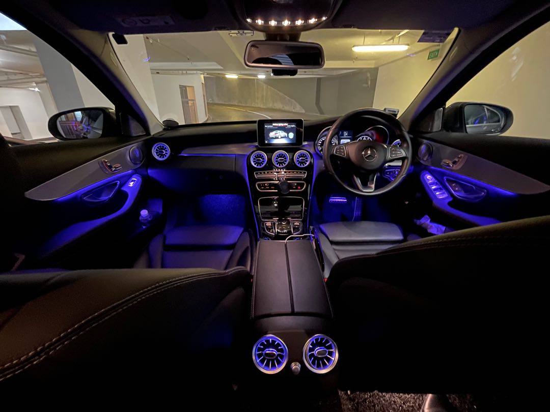 Aftermarket Mercedes 64 colours LED Ambient Lighting for 4 doors ...