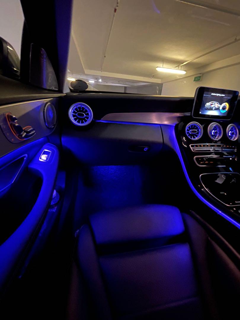 Aftermarket Mercedes 64 colours LED Ambient Lighting for 4 doors ...