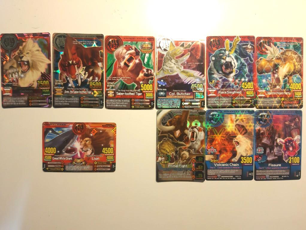 Animal Kaiser Cards (Real - From Arcade Machine) Galleon, Ares ...