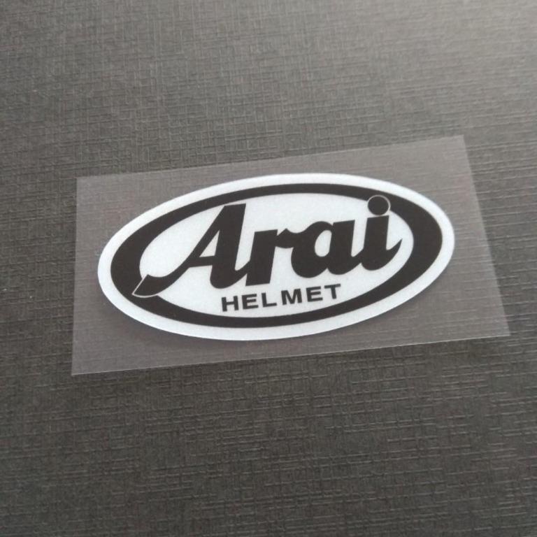 Arai Logo Helmet Decal Sticker 7cm, Motorcycles, Motorcycle Accessories ...